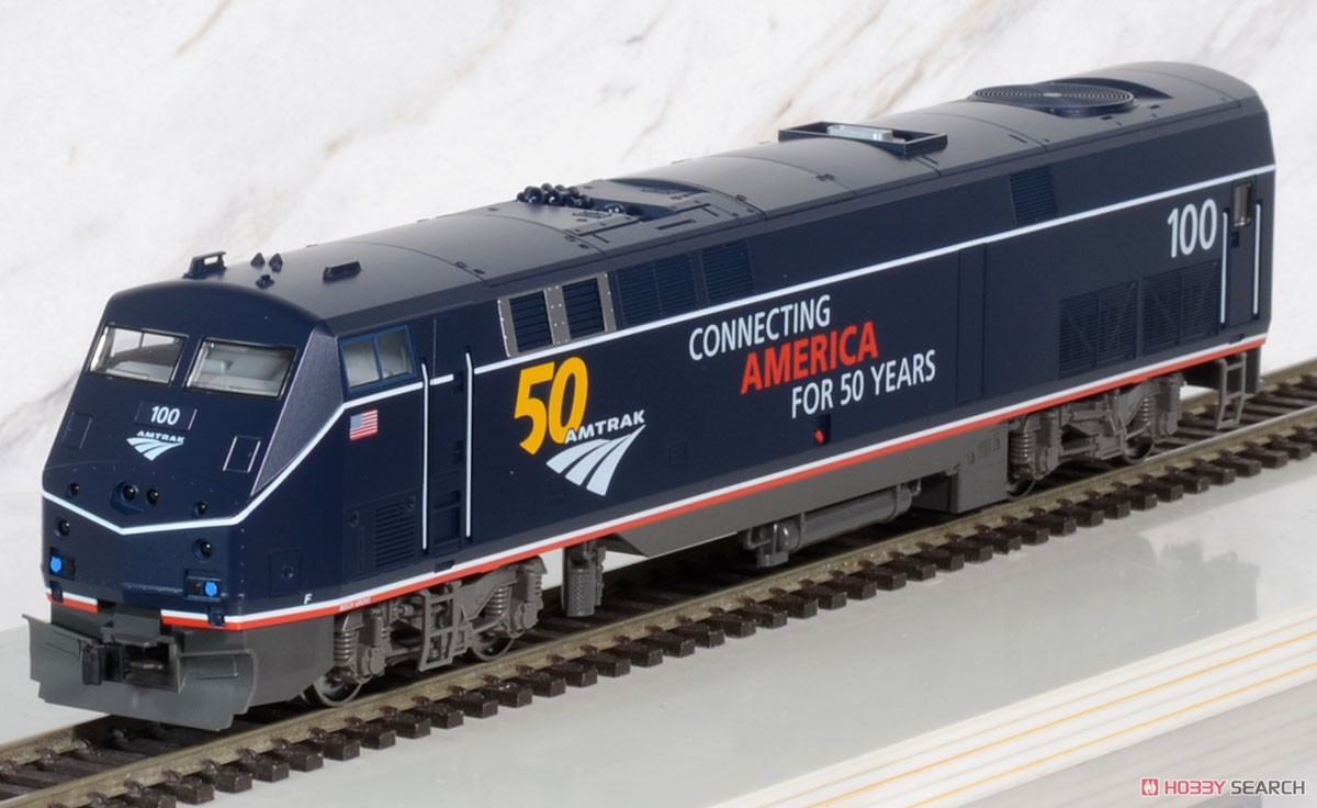 (HO) P42 Amtrak 50th Anniversary Midnight Blue #100 (Model Train) Images List