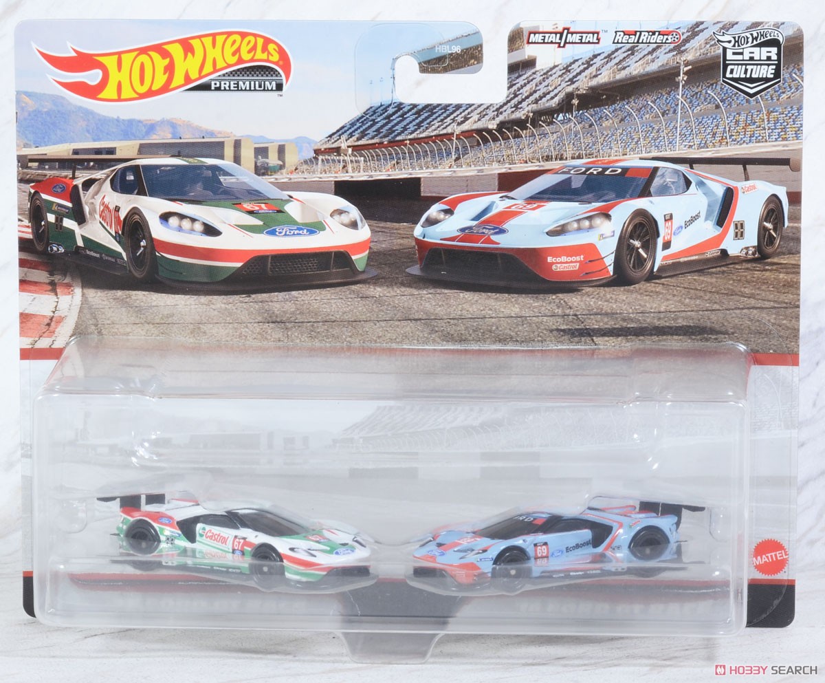 Hot Wheels Premium 2 Packs `16 Ford Gt Race Toy Package2