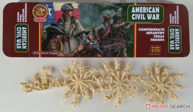 American Civil War Confederate Infantry Texas Troops (14 Types, 34 ...