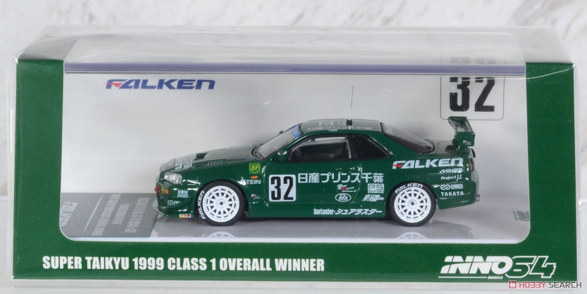 Nissan スカイライン GT-R (R34) #32 `PRINCE CHIBA FALKEN` スーパー耐久 1999 Class 1 ...